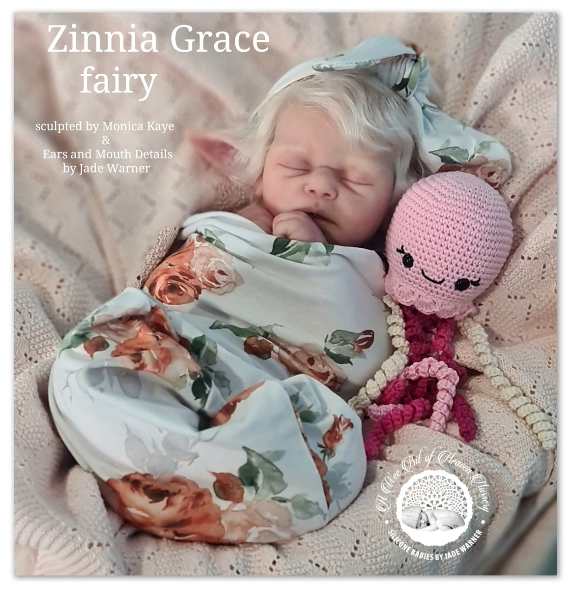 Zinnia Grace Fairy Full Body Silicone Baby Girl Available – A Wee Bit ...