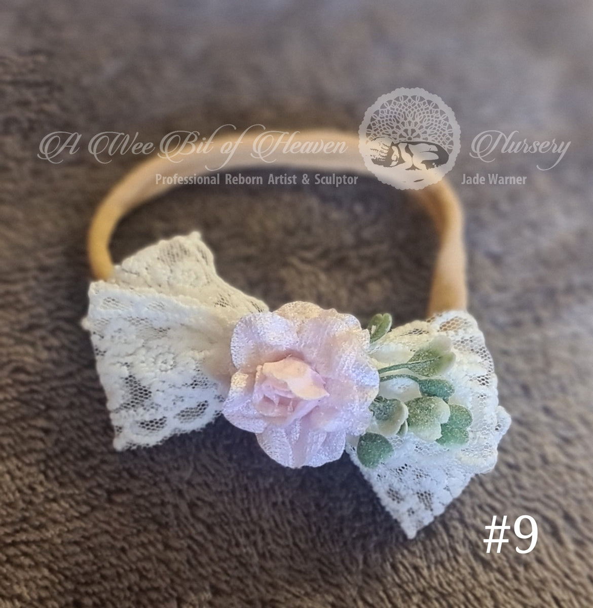 Baby Headband #9 – A Wee Bit Of Heaven Reborn Nursery