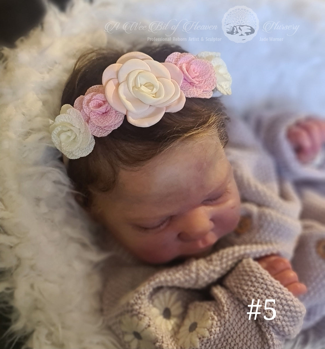 Baby Headband #5 – A Wee Bit Of Heaven Reborn Nursery